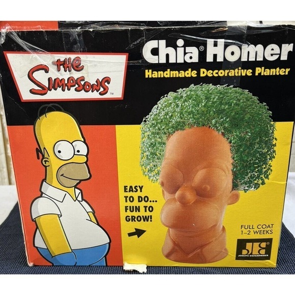 Chia Pet | Accents | New The Simpsons Homer Simpson Chia Pet Handmade ...
